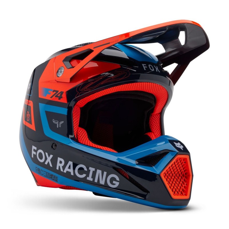 2025 Fox Youth V1 Race Spec Motocross Helmet Midnight